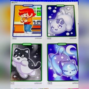 Aphmau | Toys | New Set Of 4 Aphmau Meemeow Collectors Trading Cards ...